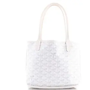 Goyard Anjou Reversible Tote Coated Canvas Mini - White