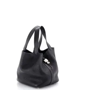 Hermès Picotin Lock Bag Clemence Mm - Black