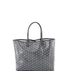 Goyard Saint Louis Pm Tote Coated Canvas - Gray