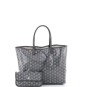 Goyard Saint Louis Pm Tote Coated Canvas - Gray