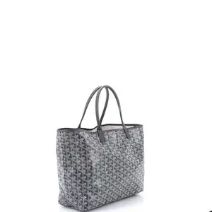 Goyard Saint Louis Pm Tote Coated Canvas - Gray