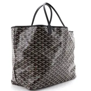 Goyard Saint Louis Tote Coated Canvas Gm - Black