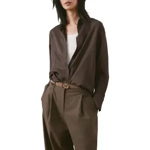 Mango Curved Hem Shirts For Women