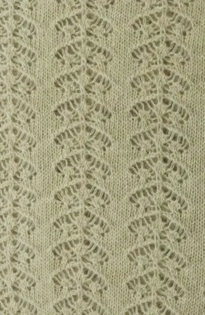 Portolano Cashmere Openwork Wrap - Oatmeal