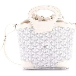 GOYARD Beluga Bag Coated Canvas Mini - White