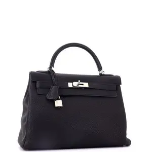 Hermès Kelly Handbag Black Togo 32