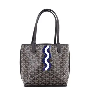 Goyard Anjou Reversible Tote Printed Coated Canvas Mini - Black
