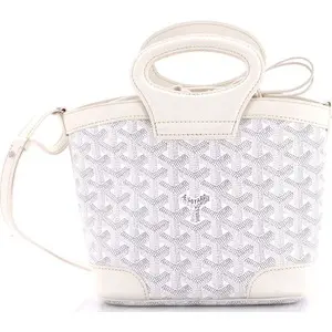 GOYARD Beluga Bag Coated Canvas Mini - White