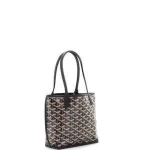 Goyard Anjou Reversible Tote Coated Canvas Mini - Black