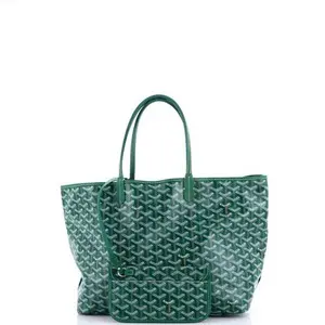 Goyard Saint Louis Tote Coated Canvas Pm - Green