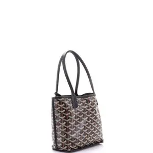 Goyard Anjou Reversible Tote Coated Canvas Mini - Black