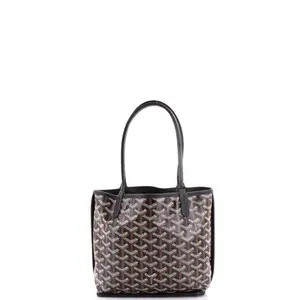 Goyard Anjou Reversible Tote Coated Canvas Mini - Black