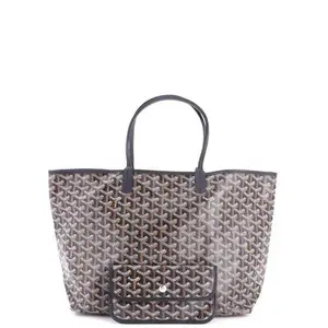 Goyard Saint Louis Tote Coated Canvas Pm - Black
