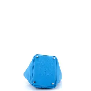 Hermès Picotin Lock Bag Clemence Pm - Blue