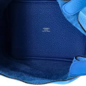 Hermès Picotin Lock Bag Clemence Pm - Blue