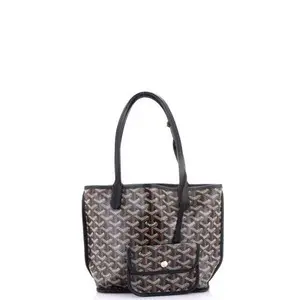 Goyard Anjou Reversible Mini Tote Coated Canvas - Black