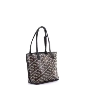 Goyard Anjou Reversible Mini Tote Coated Canvas - Black