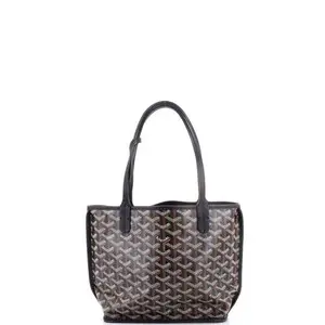 Goyard Anjou Reversible Mini Tote Coated Canvas - Black