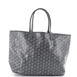 Goyard Saint Louis Tote Coated Canvas Pm - Grey