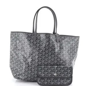 Goyard Saint Louis Tote Coated Canvas Pm - Grey