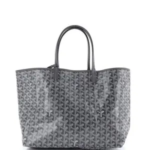 Goyard Saint Louis Tote Coated Canvas Pm - Grey