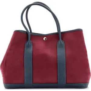 Hermès Garden Party 36 Tote Toile And Leather - Red