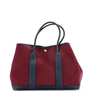 Hermès Garden Party 36 Tote Toile And Leather - Red