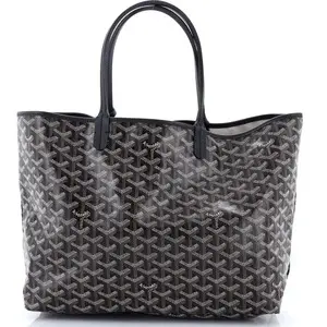 Goyard Saint Louis Pm Tote Coated Canvas - Black