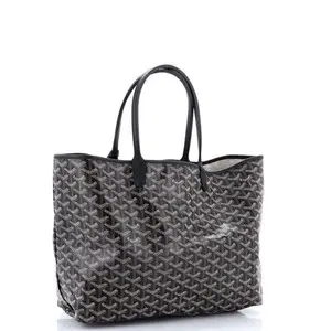 Goyard Saint Louis Pm Tote Coated Canvas - Black