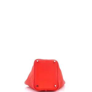 Hermès Picotin Lock Bag Clemence Pm - Rouge Tomate