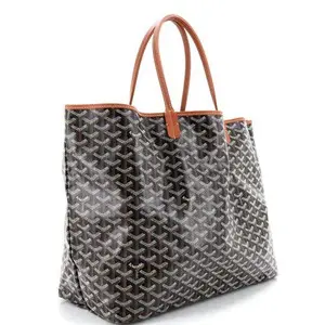Goyard Saint Louis Tote Coated Canvas Gm - Black