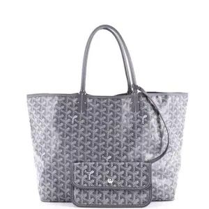 Goyard Saint Louis Tote Coated Canvas Pm - Grey