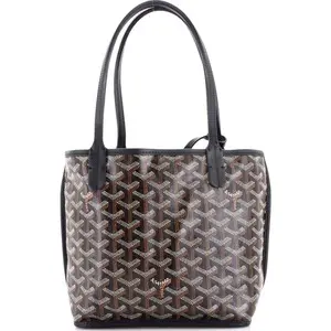 Goyard Anjou Reversible Tote Coated Canvas Mini - Black