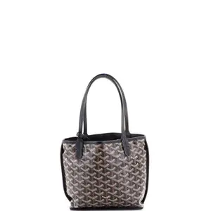 Goyard Anjou Reversible Tote Coated Canvas Mini - Black
