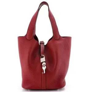 Hermès Picotin Lock Bag Clemence Mm - Red