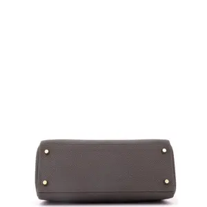 Hermès Kelly Handbag 28 Grey Togo With Gold Hardware - Etain