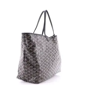 Goyard Saint Louis Tote Coated Canvas Gm - Black
