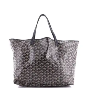Goyard Saint Louis Tote Coated Canvas Gm - Black