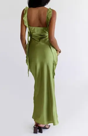 Princess Polly Lanai Ruffle Sleeveless Gown