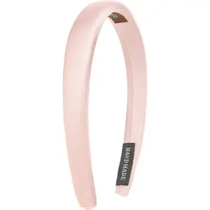 Tasha Skinny Padded Satin Headband - Pink