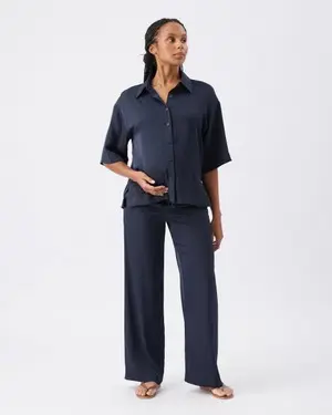 RIPE MATERNITY Tamara Satin Shirt