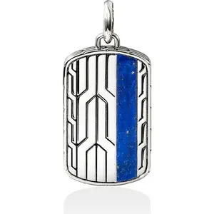 John Hardy Icon 50 Tag Pendant - Lapus Lazuli