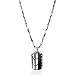 John Hardy Icon 50 Tag Pendant Silver
