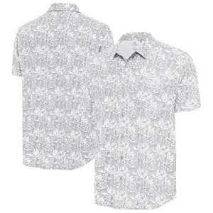 ANTIGUA San Diego Padres Resort Button-up Shirt - Gray
