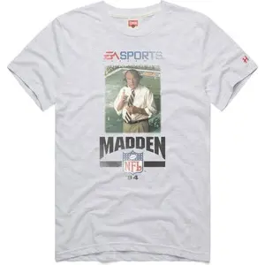 HOMAGE Madden Nfl '94 Cover Tri-blend T-shirt - Ash