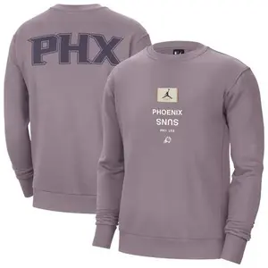 JORDAN BRAND Phoenix Suns Courtside Statement Edition Heavyweight Pullover Sweatshirt - Purple