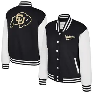COLOSSEUM Colorado Buffaloes French Baguette Full Snap Fleece Jacket - Black