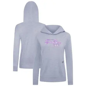 LEVELWEAR Florida Panthers Hockey Fights Cancer Relay Pullover Hoodie - Heather Gray