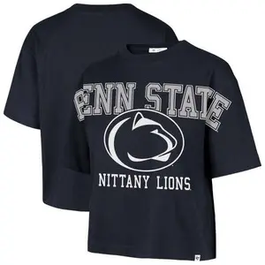 '47 Penn State Nittany Lions Outreach City Relaxed Cropped T-shirt - Navy