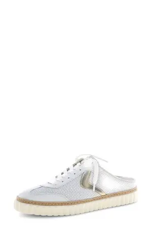 Voile Blanche Slip On Mules Clogs For Women